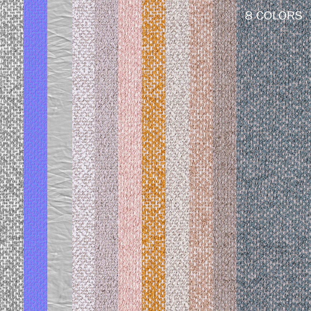 Keymer Textile Twister Collection Vol8 3D Model - TurboSquid 2209845