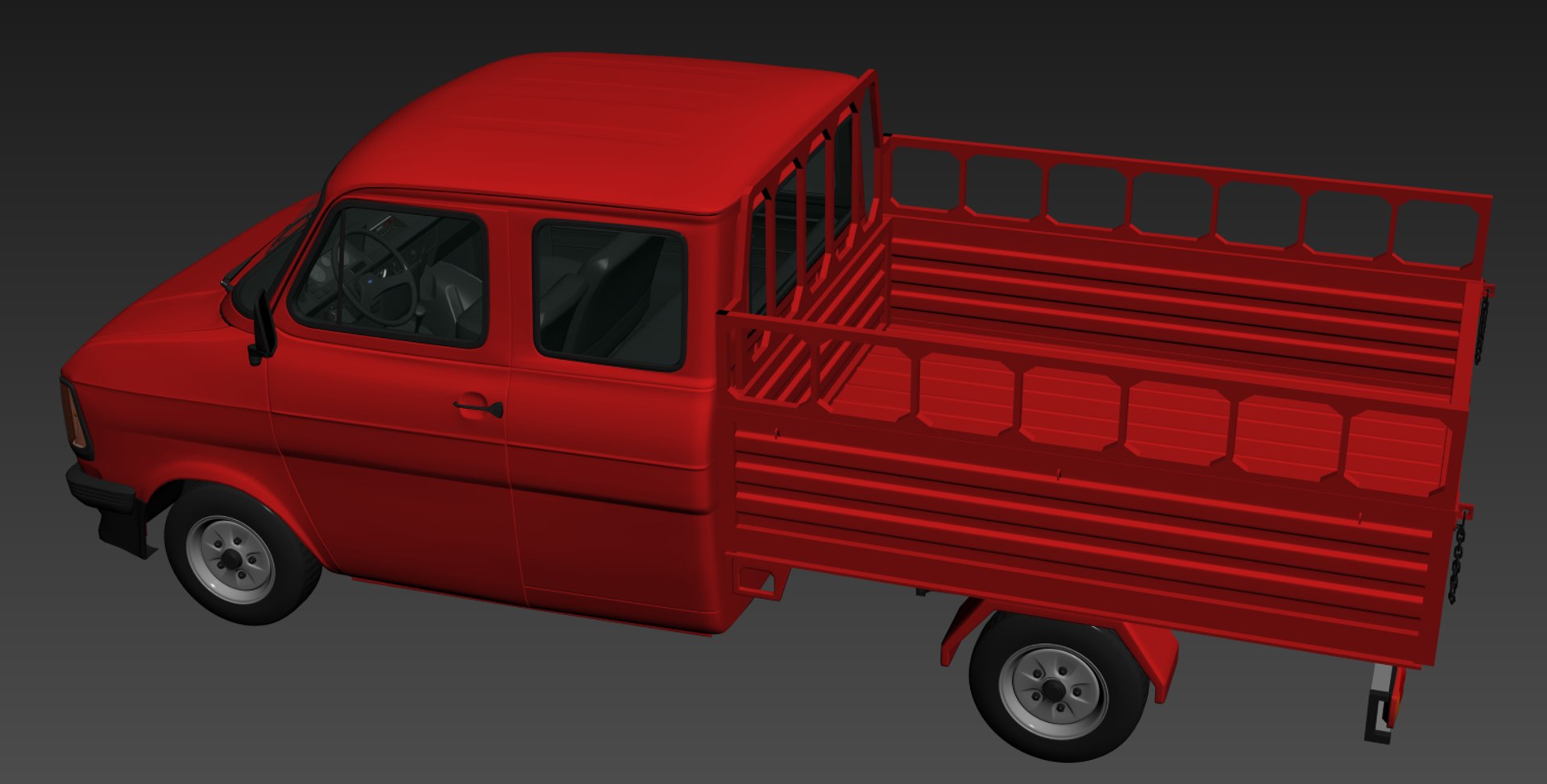 3D Ford Transit Mk2 Pick-Up Model - TurboSquid 2181867