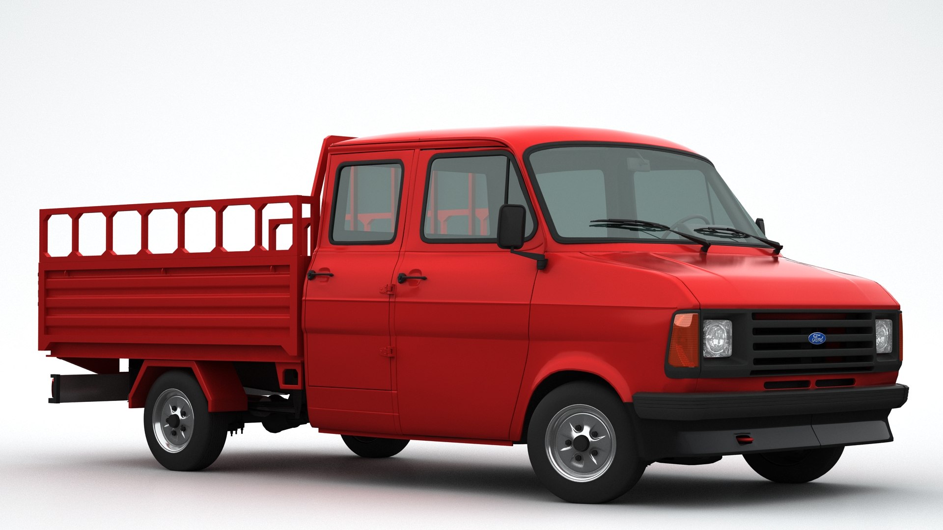 3D Ford Transit Mk2 Pick-Up Model - TurboSquid 2181867