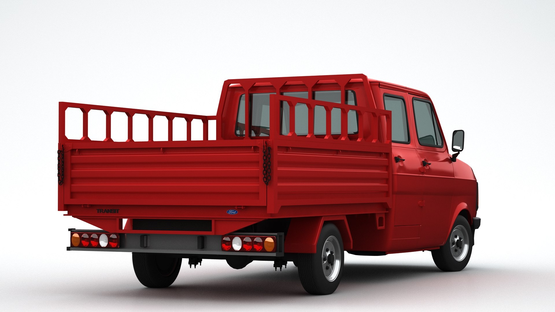 3D Ford Transit Mk2 Pick-Up Model - TurboSquid 2181867
