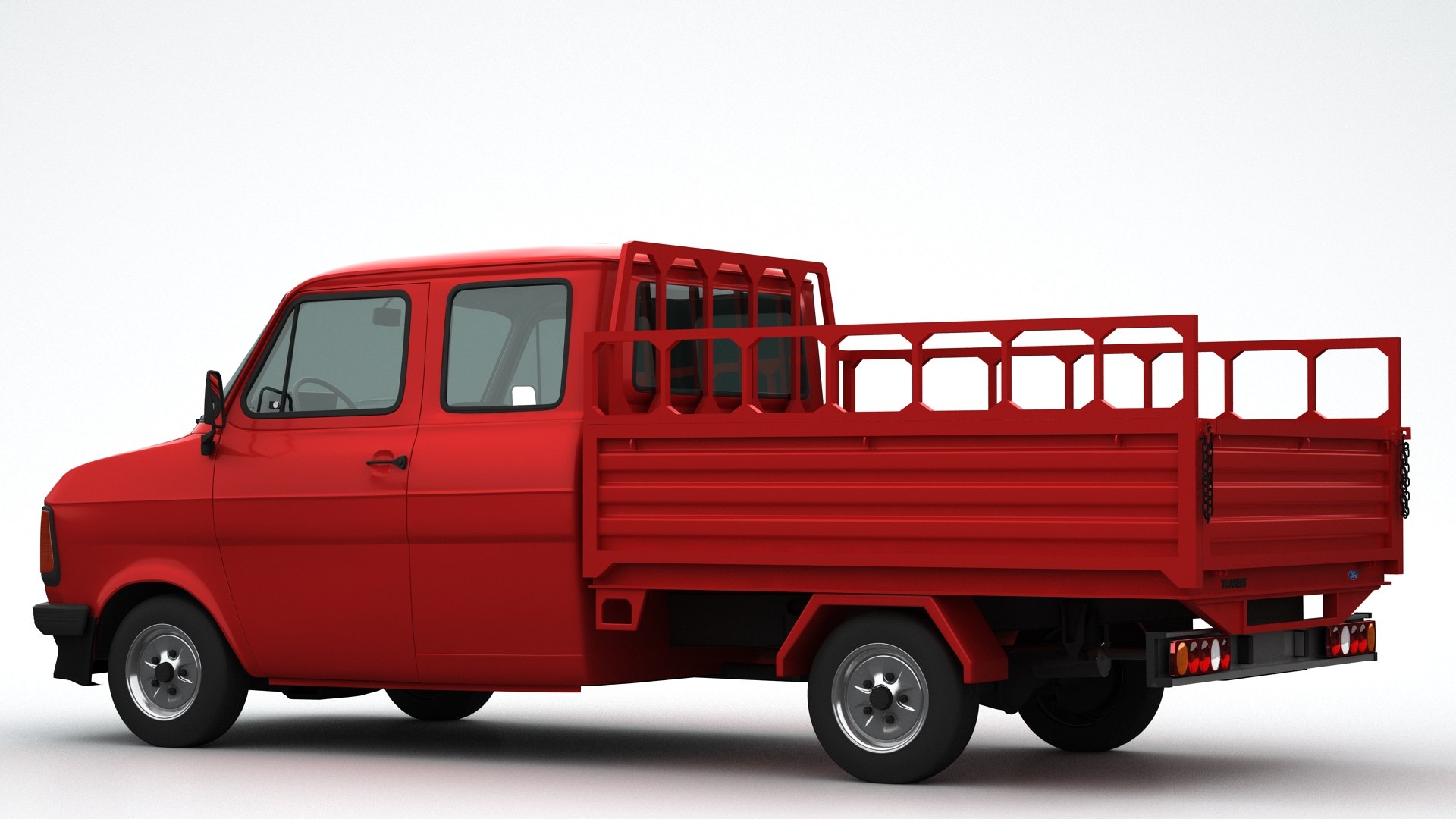 3D Ford Transit Mk2 Pick-Up Model - TurboSquid 2181867