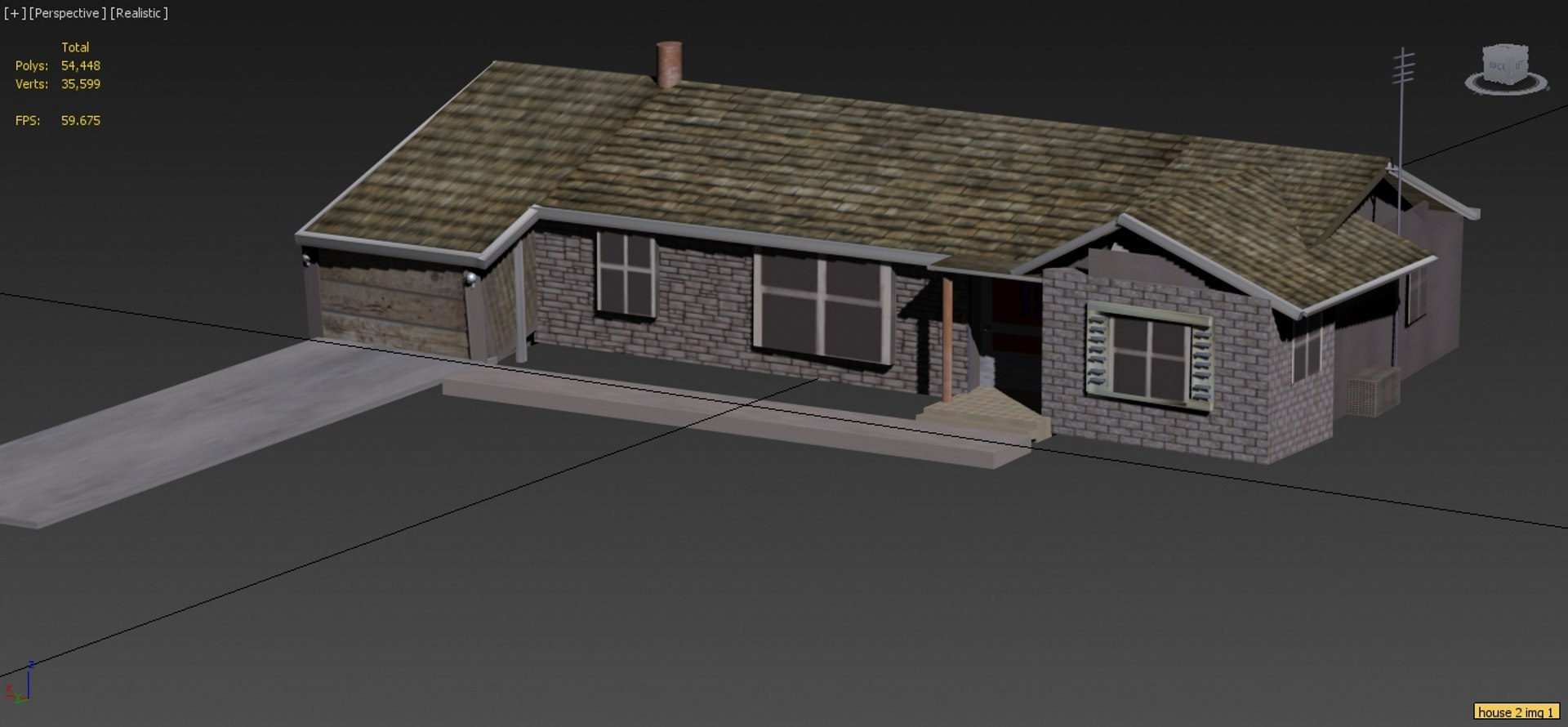 3d House Small Simple Model