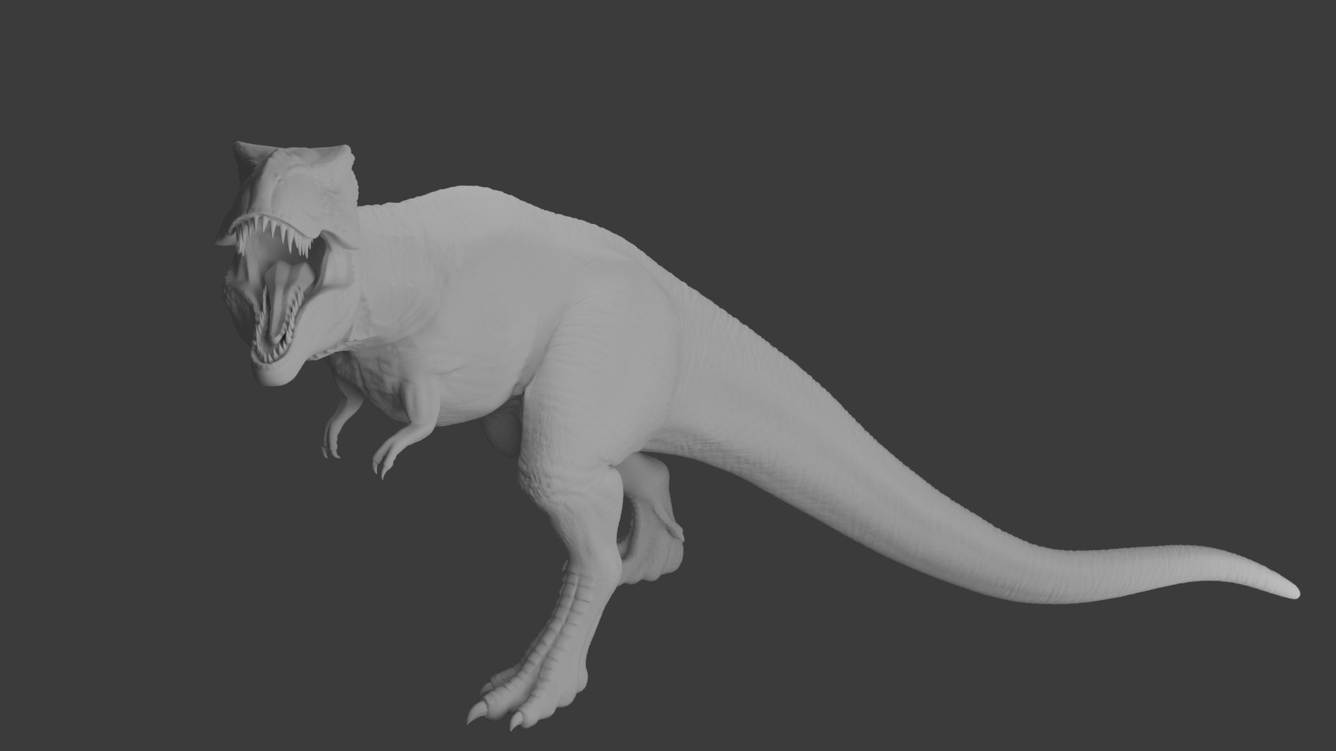 Rigged T-Rex Detailed Base Mesh Clean Retopology Model - TurboSquid 2376715