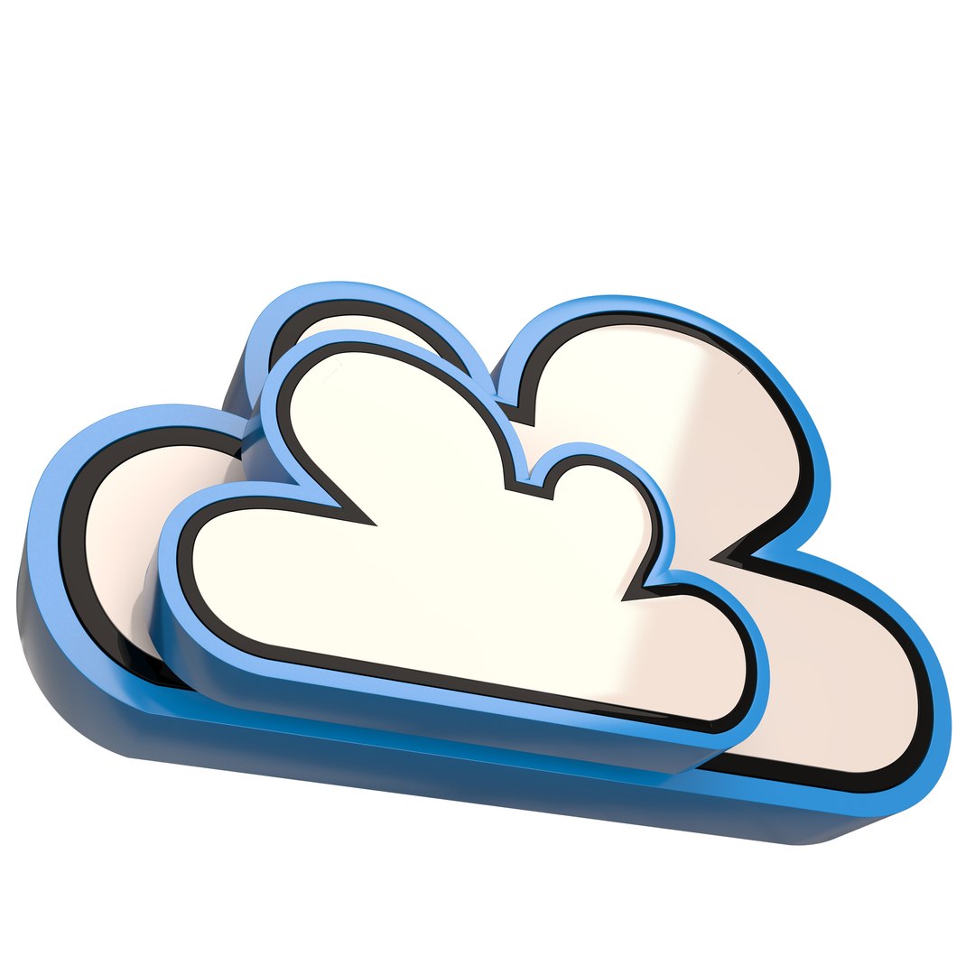 Free Cloud Icon 3D - TurboSquid 1856162