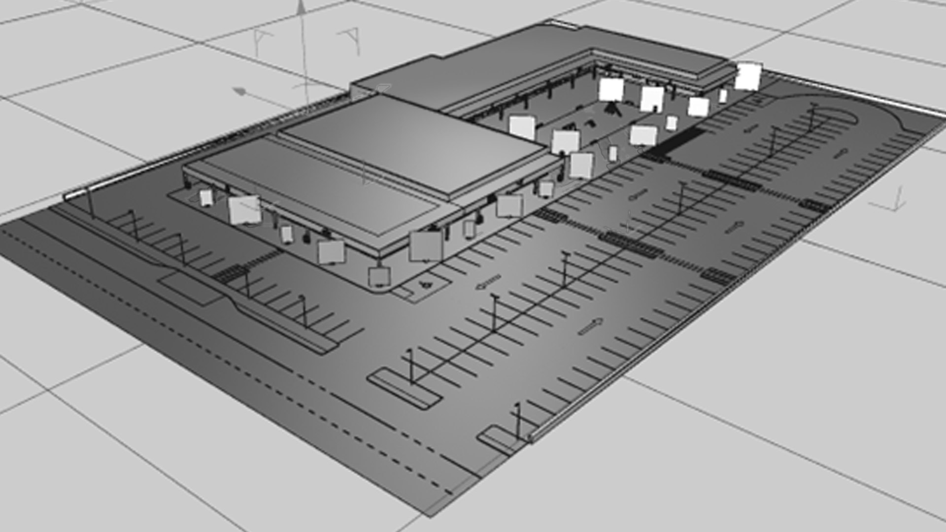 3D Commercial Mall - TurboSquid 2173077