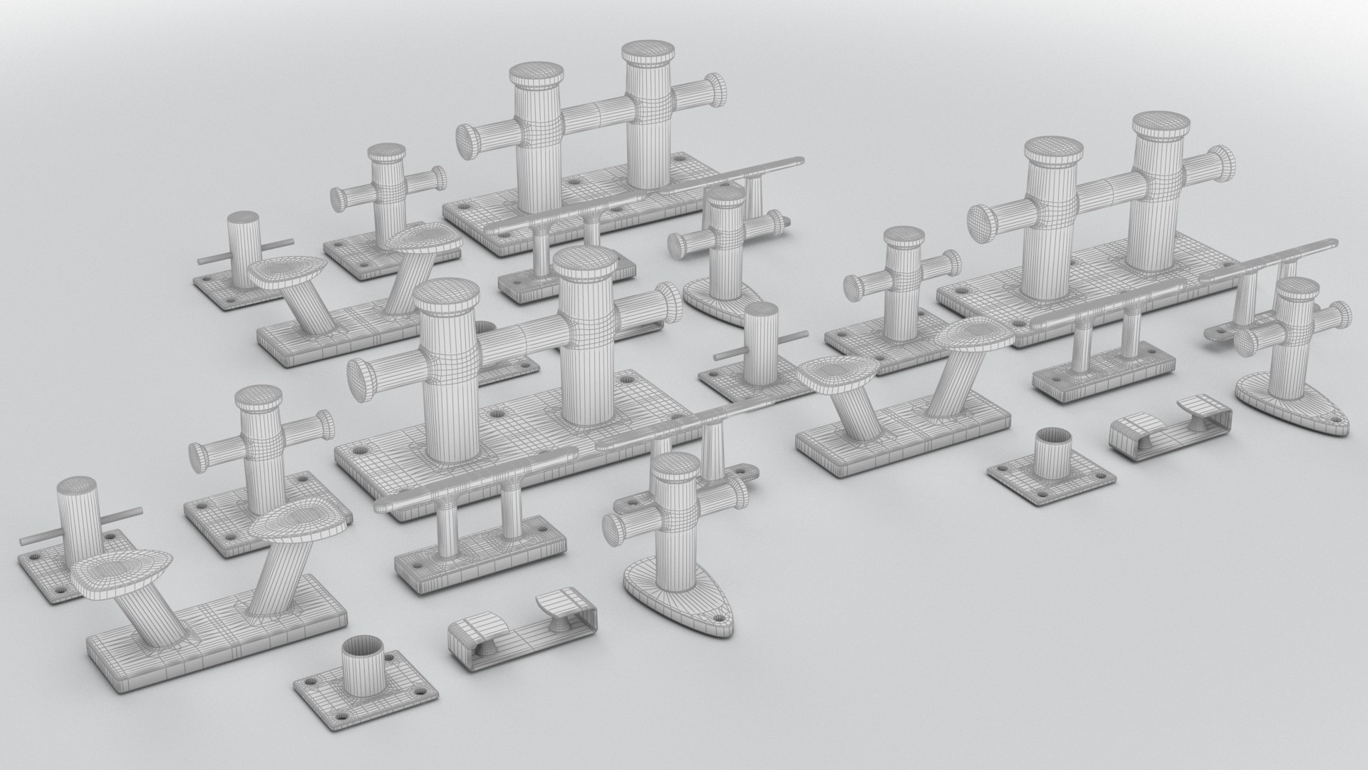 Bollard Collection 3D model - TurboSquid 2167743