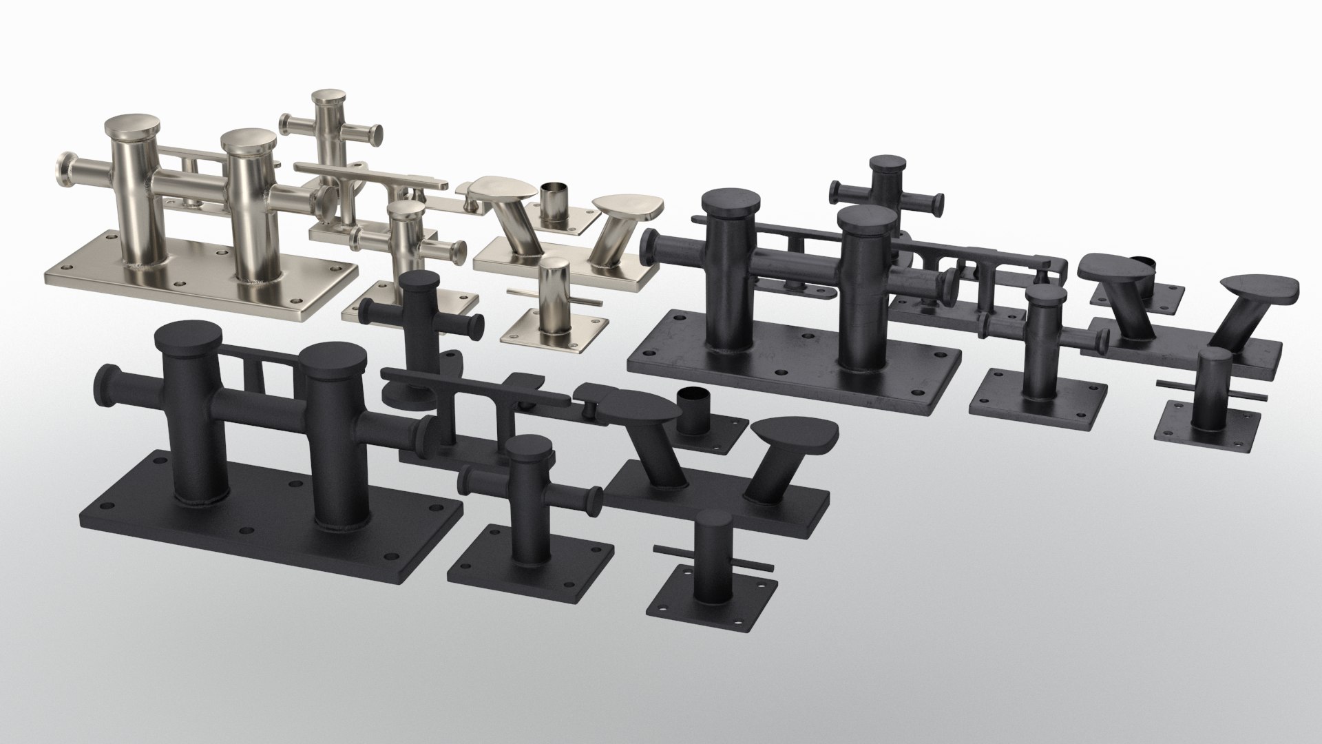 Bollard Collection 3D Model - TurboSquid 2167743