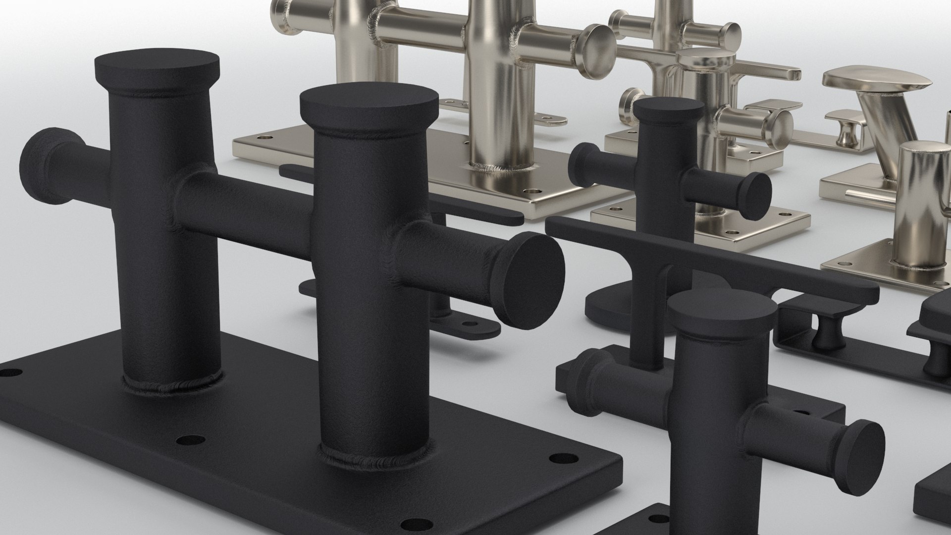 Bollard Collection 3D Model - TurboSquid 2167743