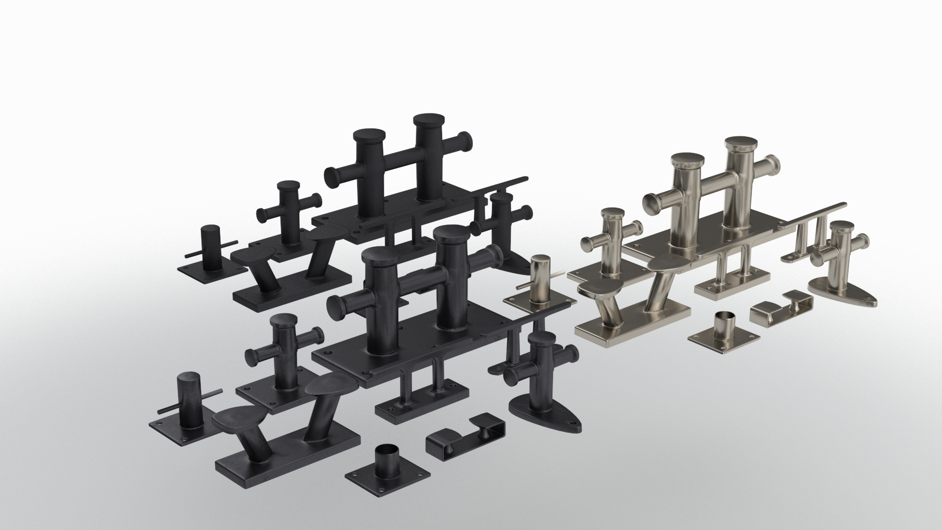 Bollard Collection 3D Model - TurboSquid 2167743