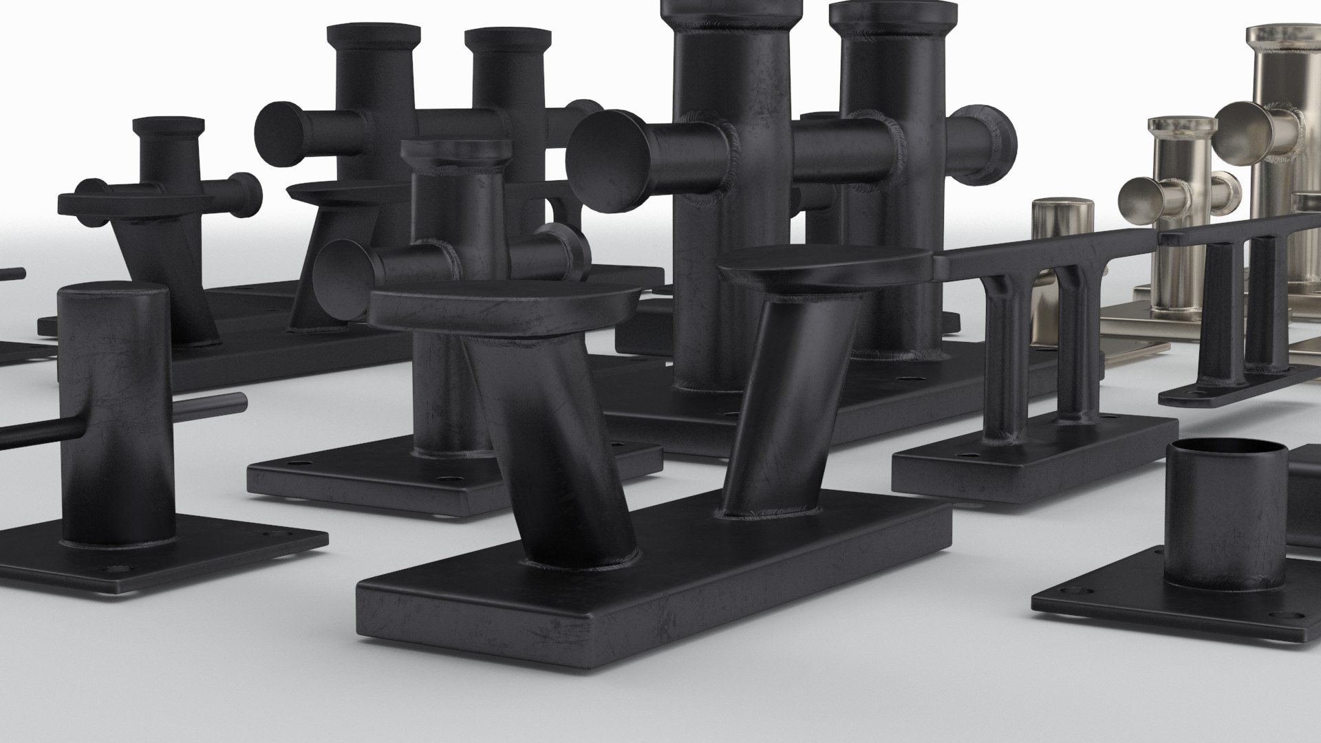 Bollard Collection 3D Model - TurboSquid 2167743