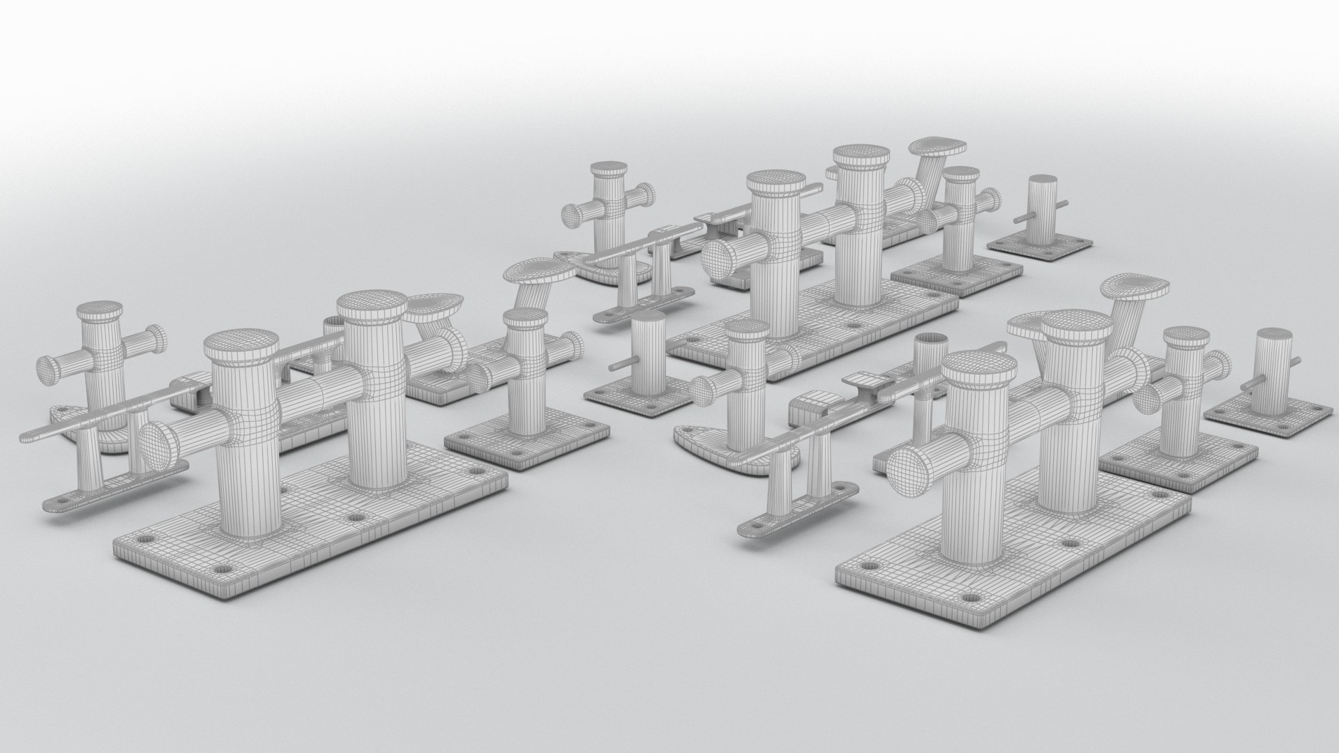 Bollard Collection 3D model - TurboSquid 2167743