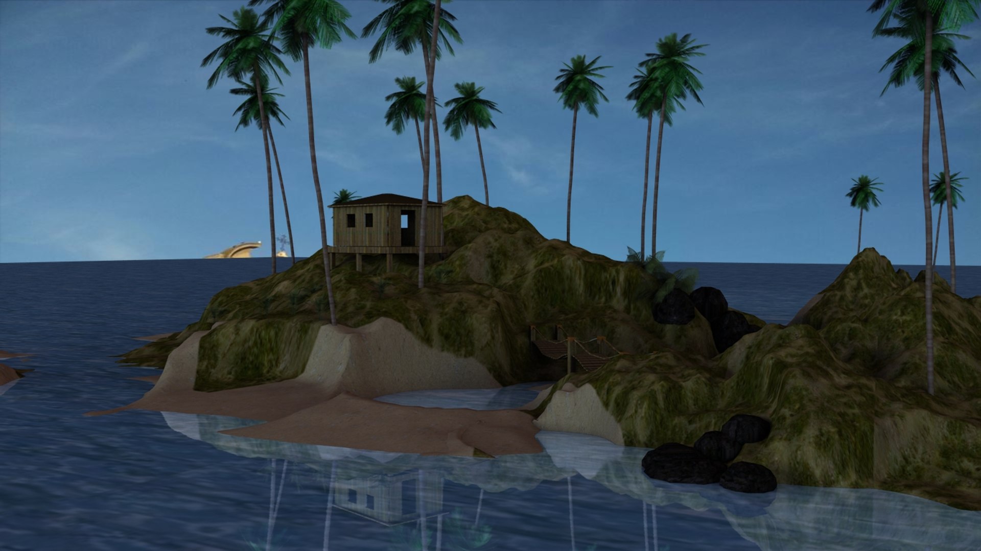 Free Island 3d Model