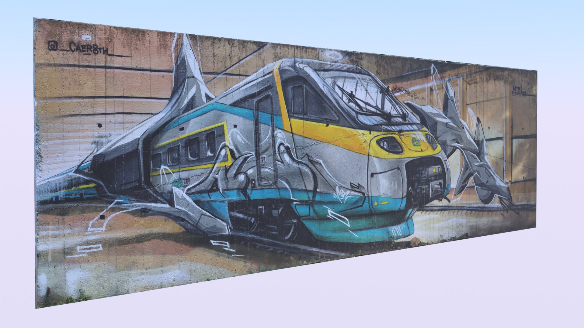 Graffiti Wall IV 3D Model - TurboSquid 2238063