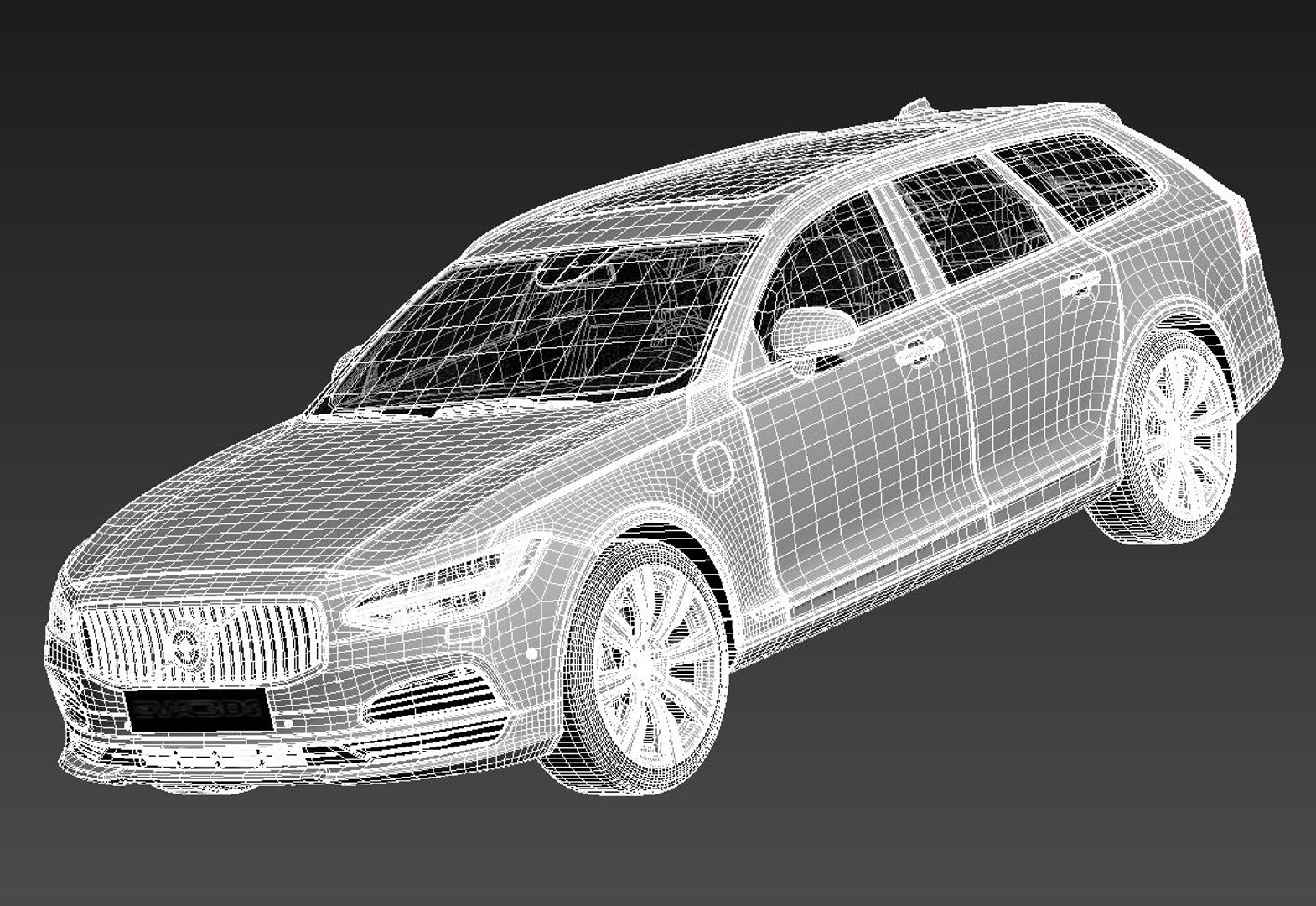V90 Estate 2021 3D - TurboSquid 1569279