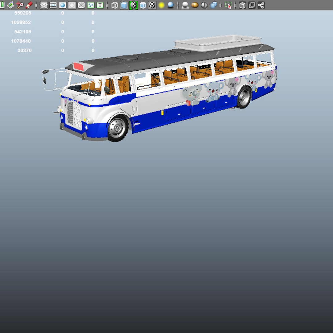 3D Cartoon Bus Car - TurboSquid 1393276