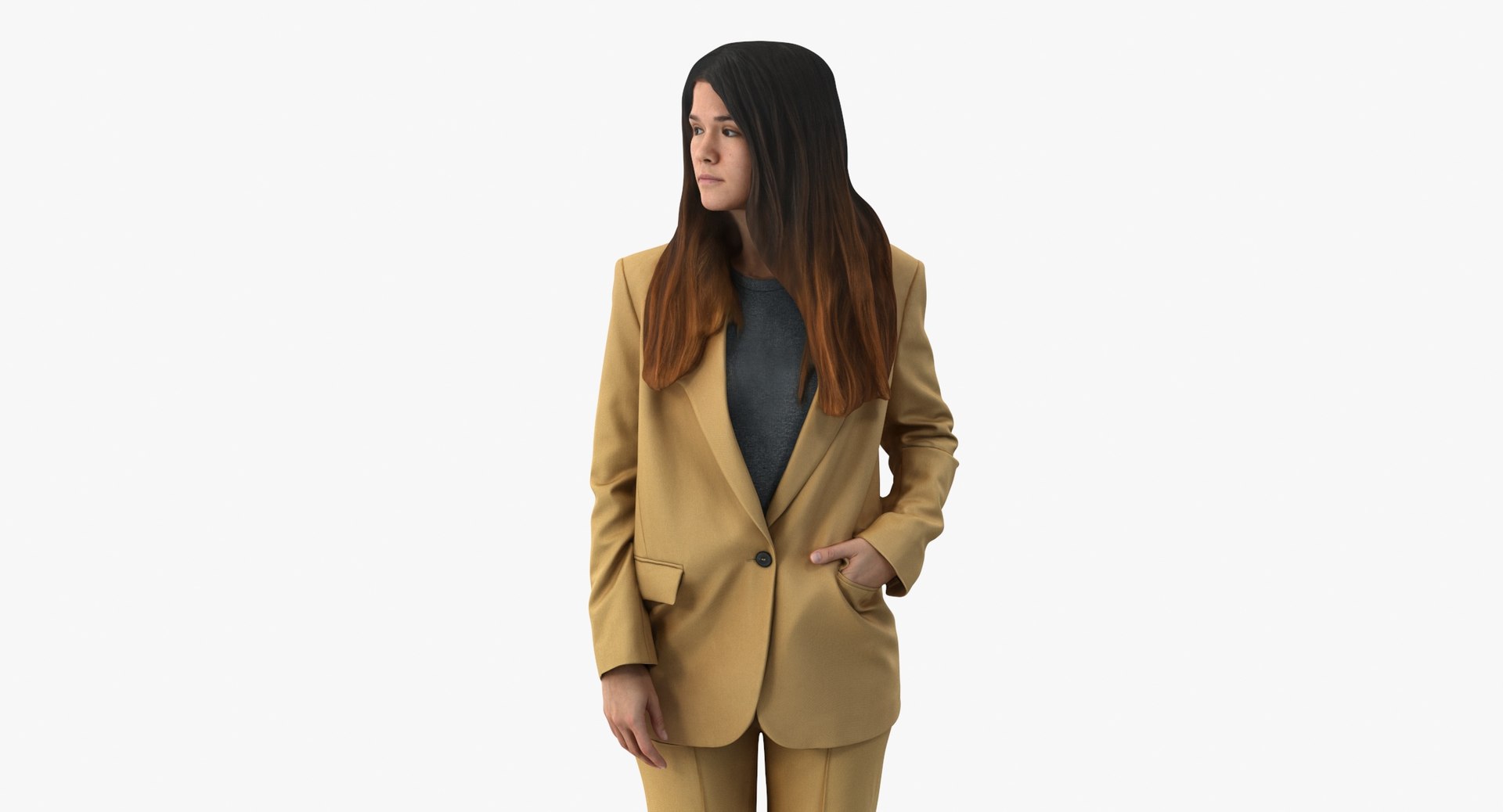 3D model Katelynn Business Idle 02 - TurboSquid 2105741