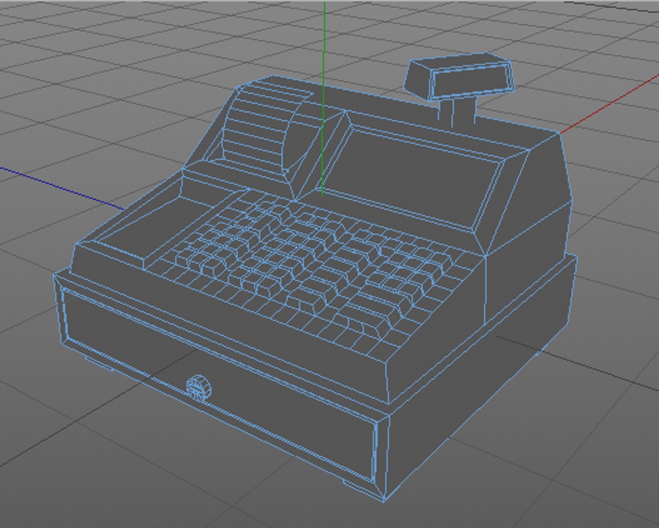 3D Low-poly Cash Register Model - TurboSquid 1631080