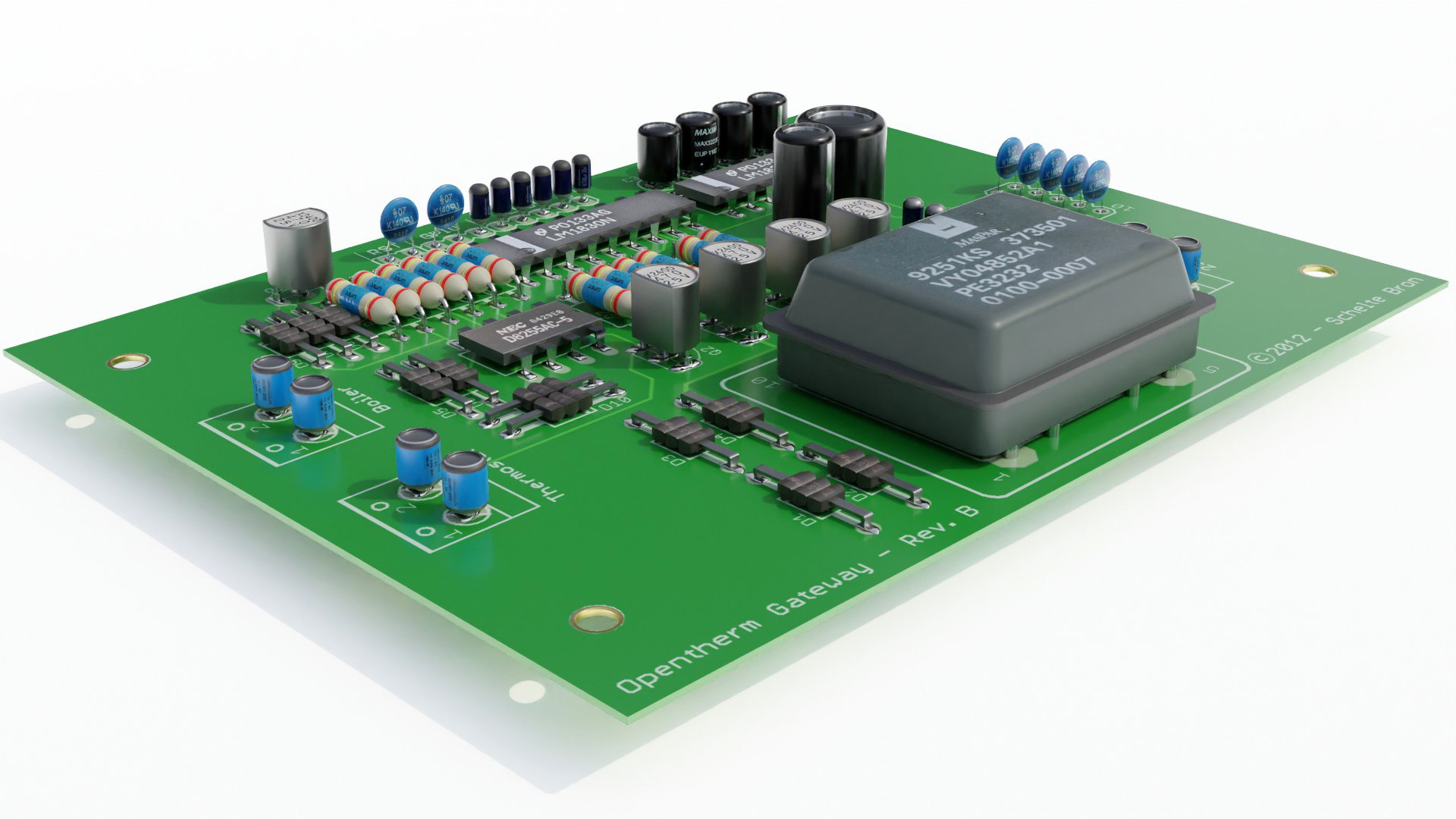 electronic components pcb 3ds