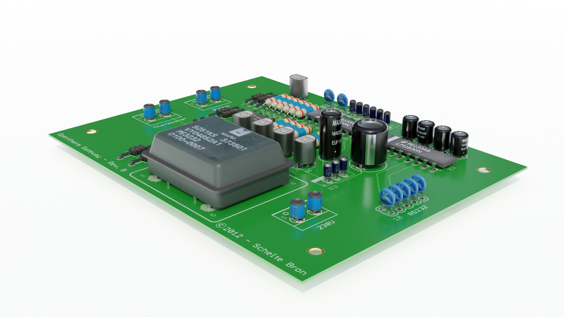 electronic components pcb 3ds