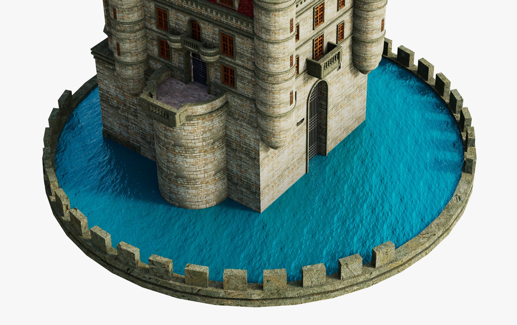 Fantasy Castle Building 3D Model - TurboSquid 2133003