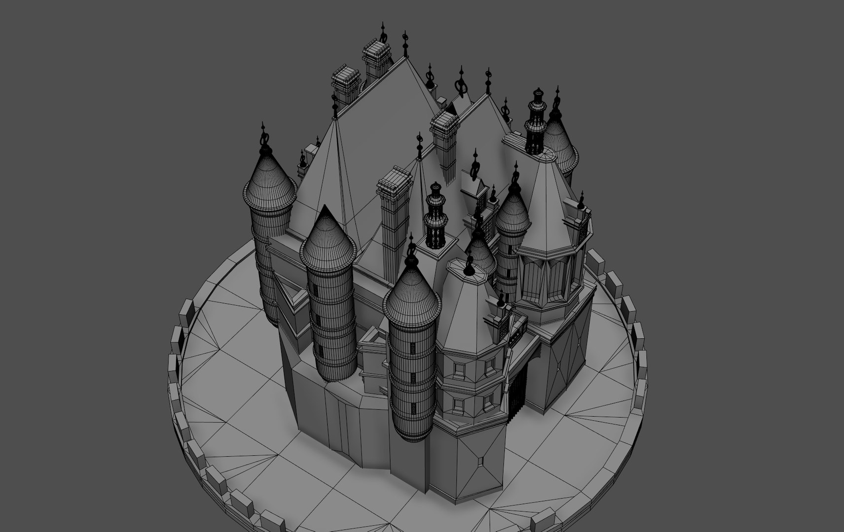 Fantasy Castle Building 3D Model - TurboSquid 2133003