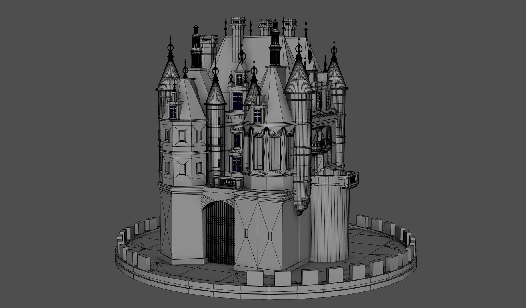 Fantasy Castle Building 3D Model - TurboSquid 2133003