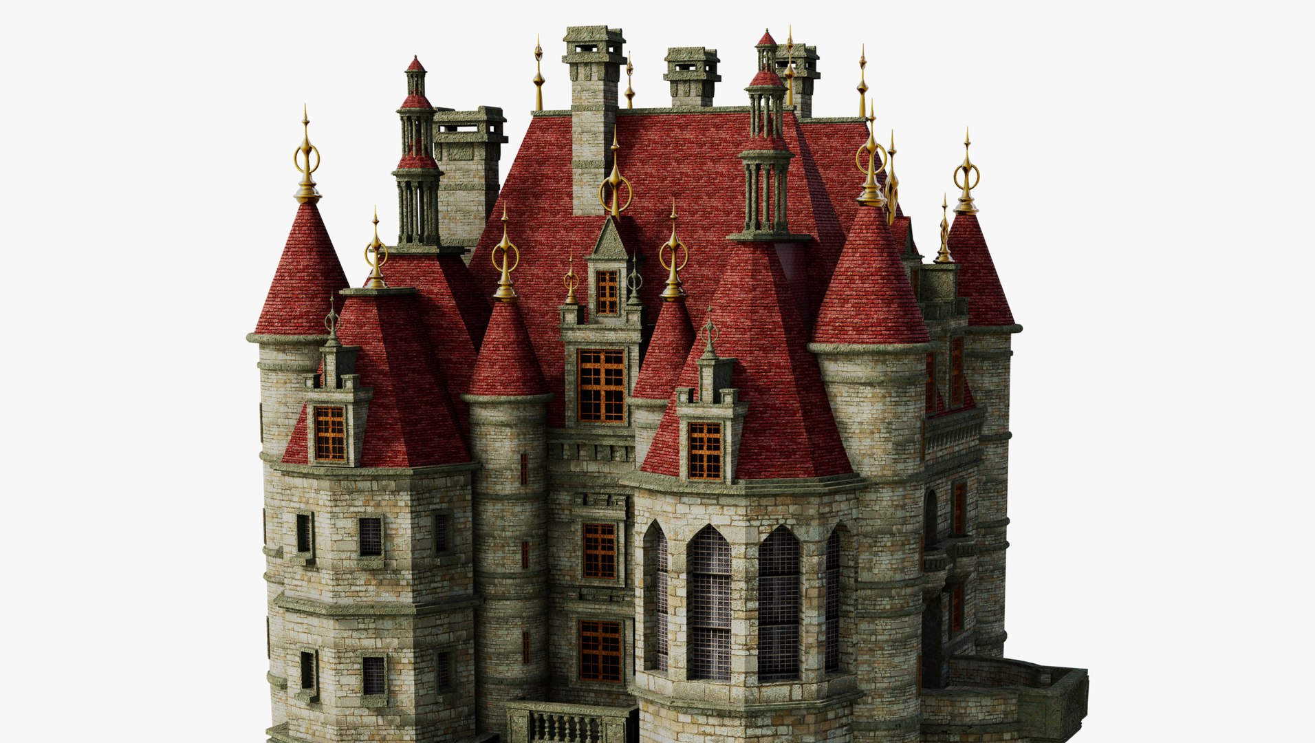 Fantasy Castle Building 3D Model - TurboSquid 2133003