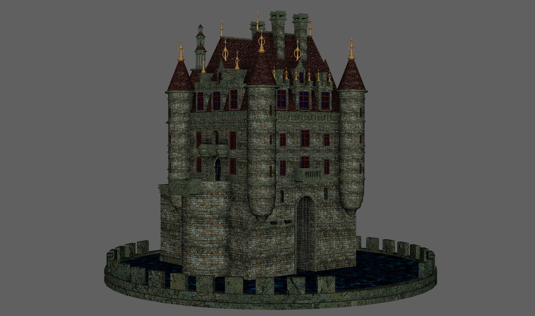 Fantasy Castle Building 3D Model - TurboSquid 2133003