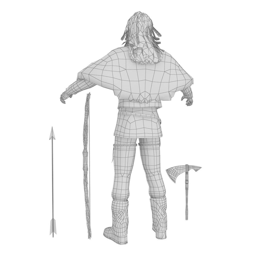 3D Native American Model - TurboSquid 1271867