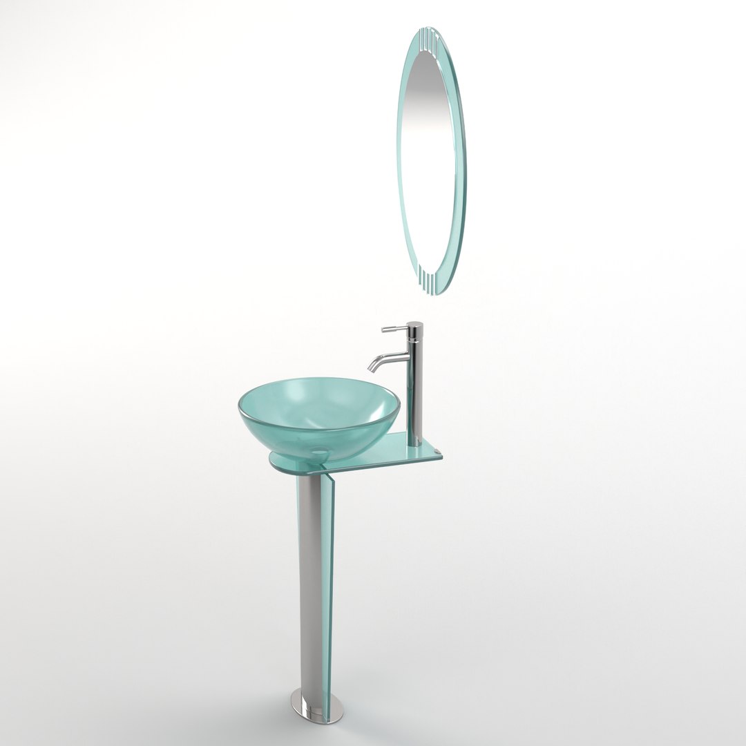 Fresca Vitale Modern Glass Bathroom Vanity With Mirror model ...