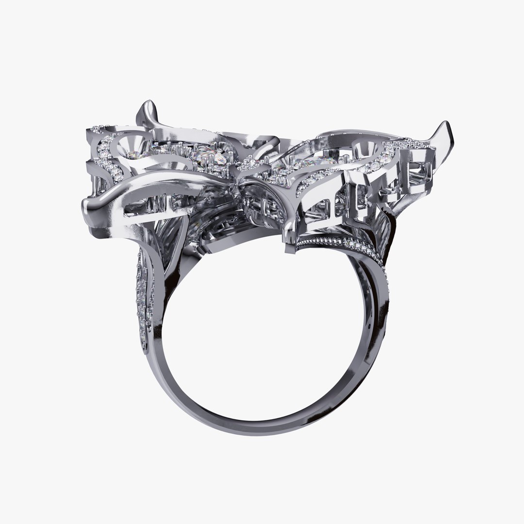 3D Butterfly Ring Model - TurboSquid 1947726