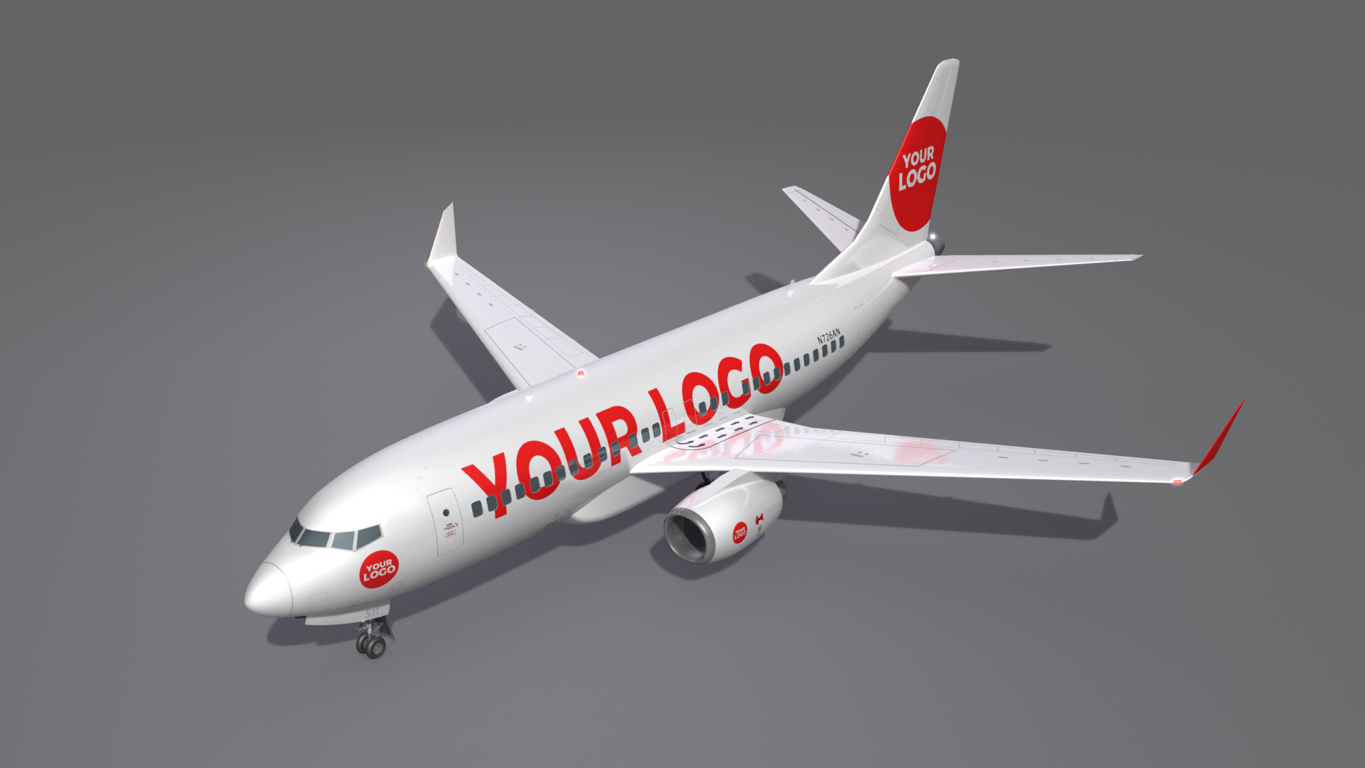 3D Logo Airplane Aircraft Custom - TurboSquid 1471756