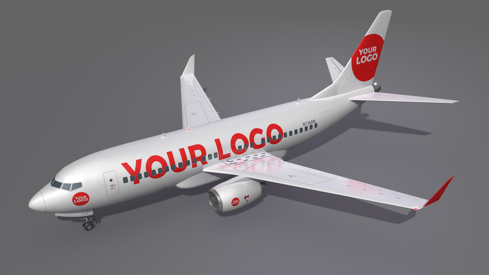 3D Logo Airplane Aircraft Custom - TurboSquid 1471756