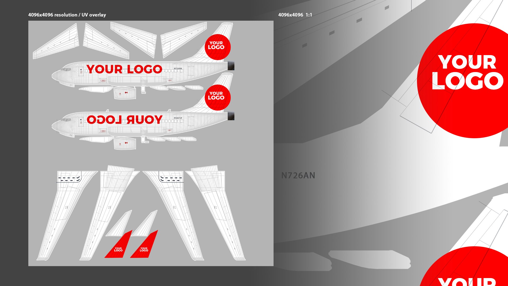 3D Logo Airplane Aircraft Custom - TurboSquid 1471756