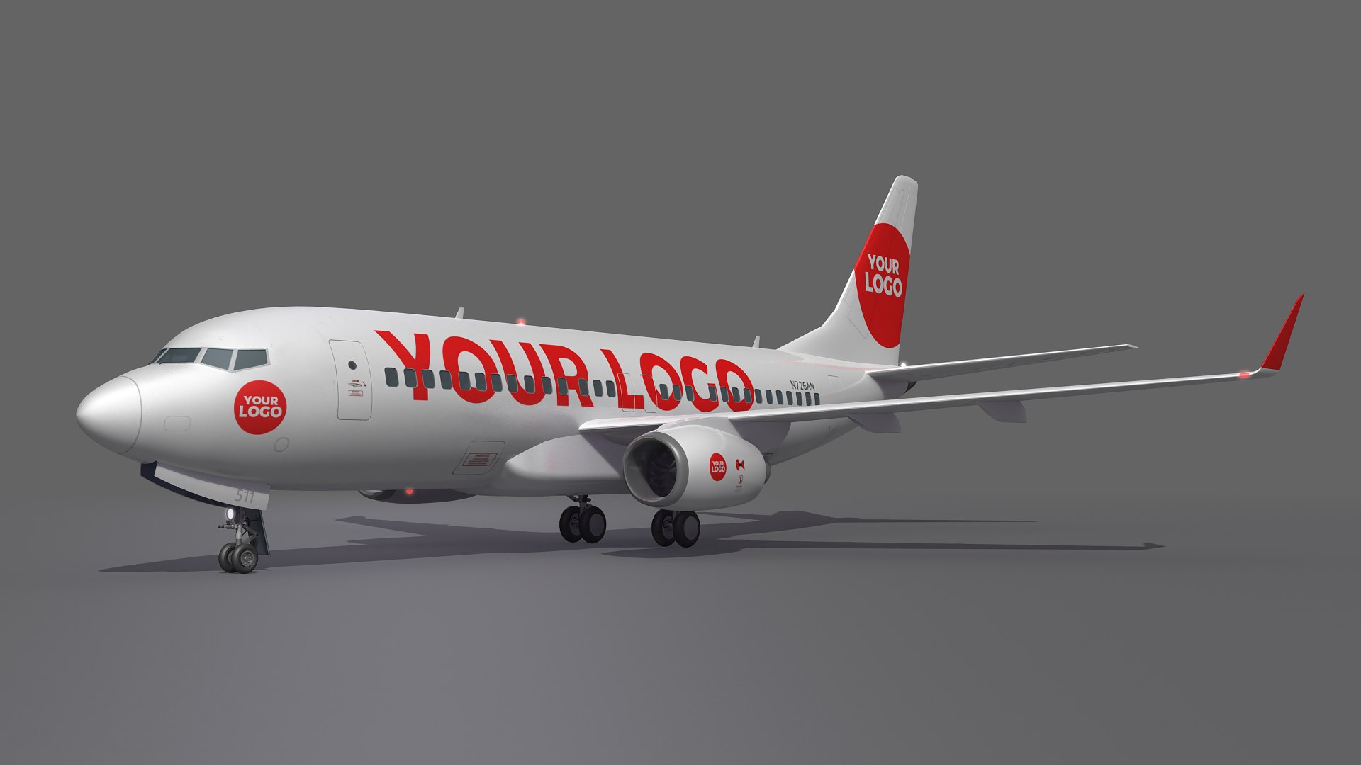 3D Logo Airplane Aircraft Custom - TurboSquid 1471756