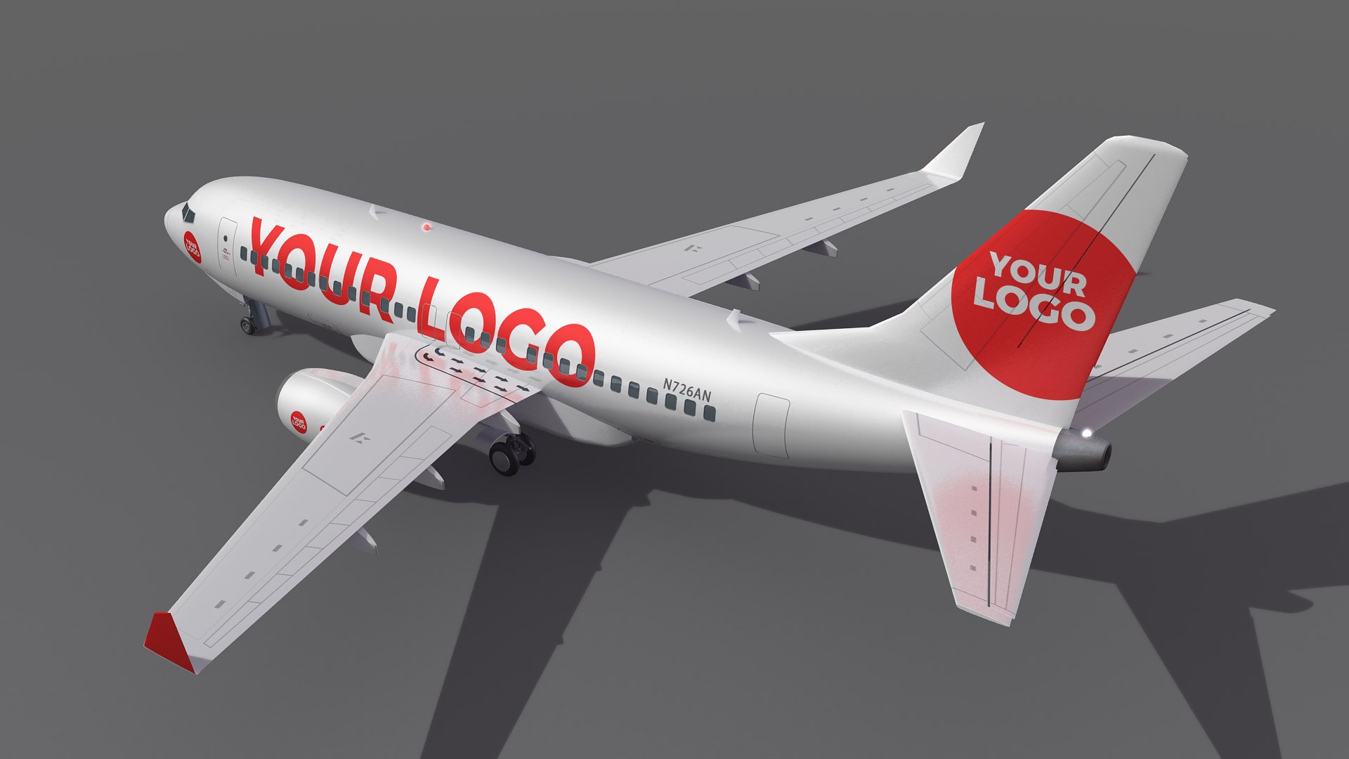 3D Logo Airplane Aircraft Custom - TurboSquid 1471756