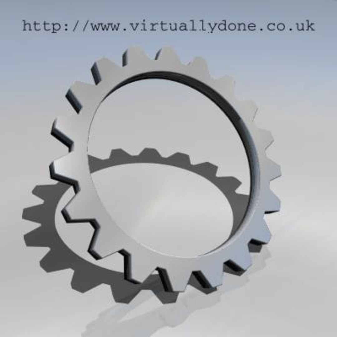 3d model cog wheel