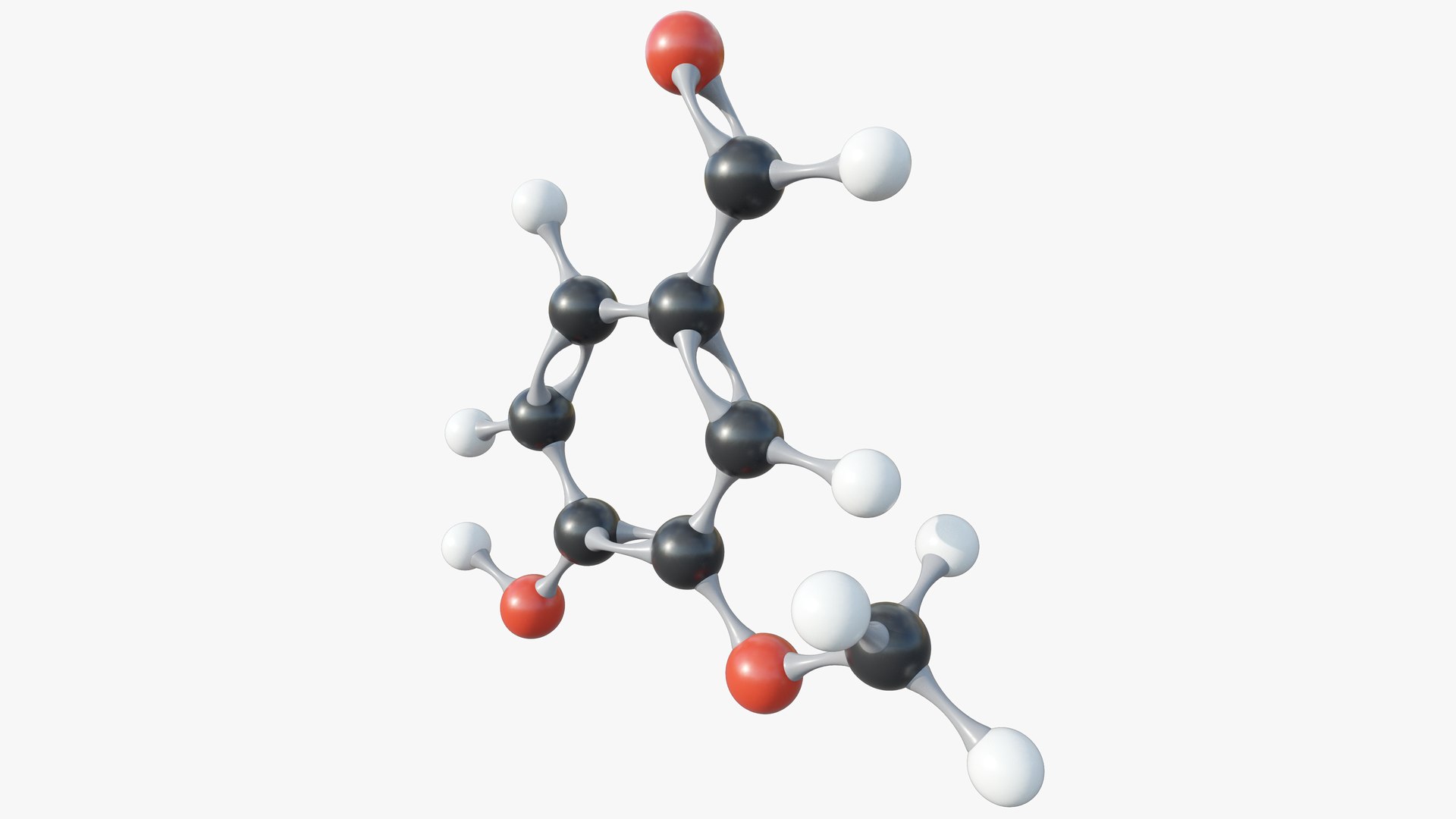 Vanillin Molecule With PBR 4K 8K Model - TurboSquid 1945649
