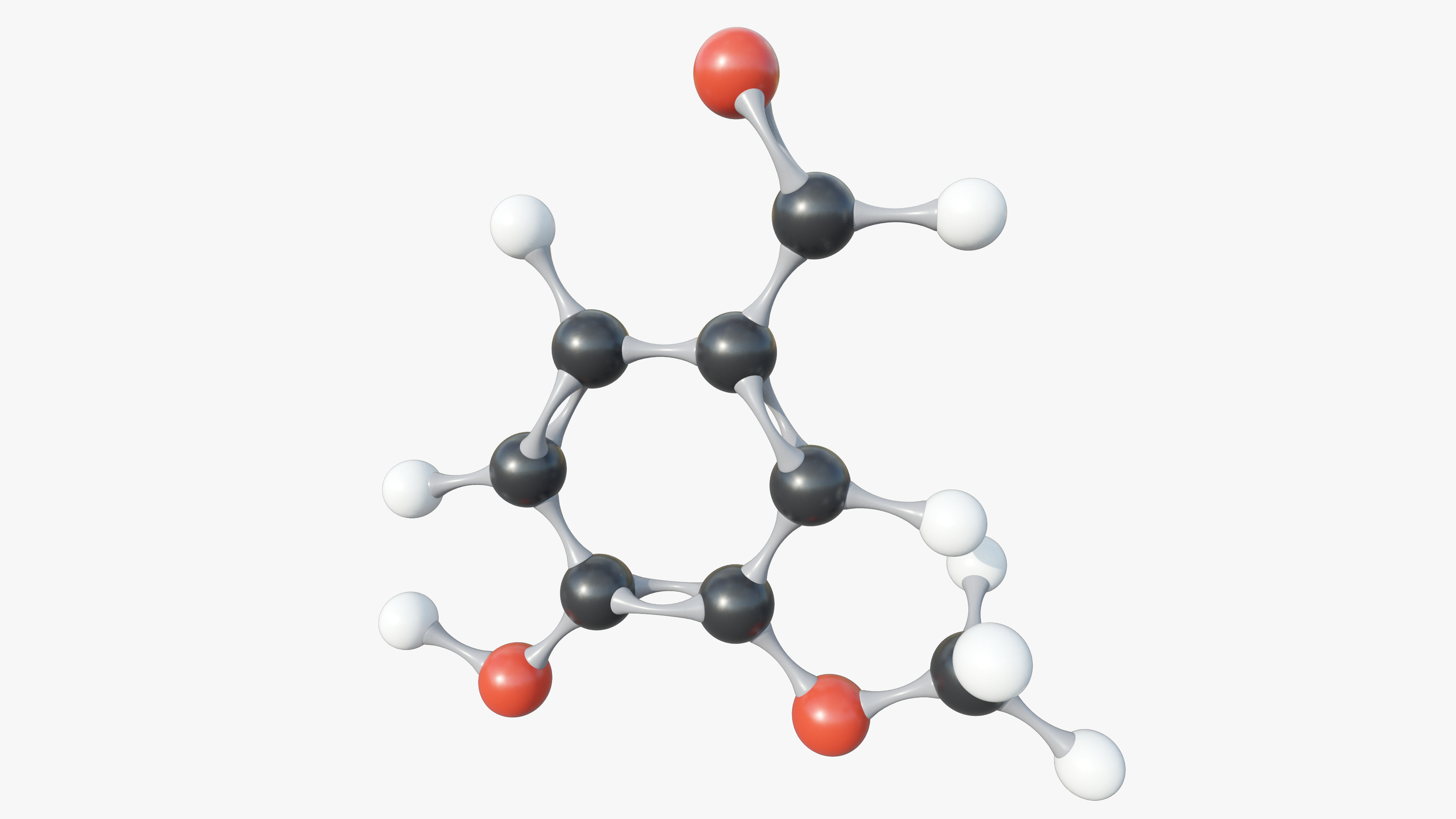 modelo 3d Molécula de vainillina con PBR 4K 8K - TurboSquid 1945649