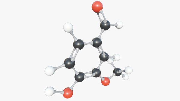 modelo 3d Molécula de vainillina con PBR 4K 8K - TurboSquid 1945649