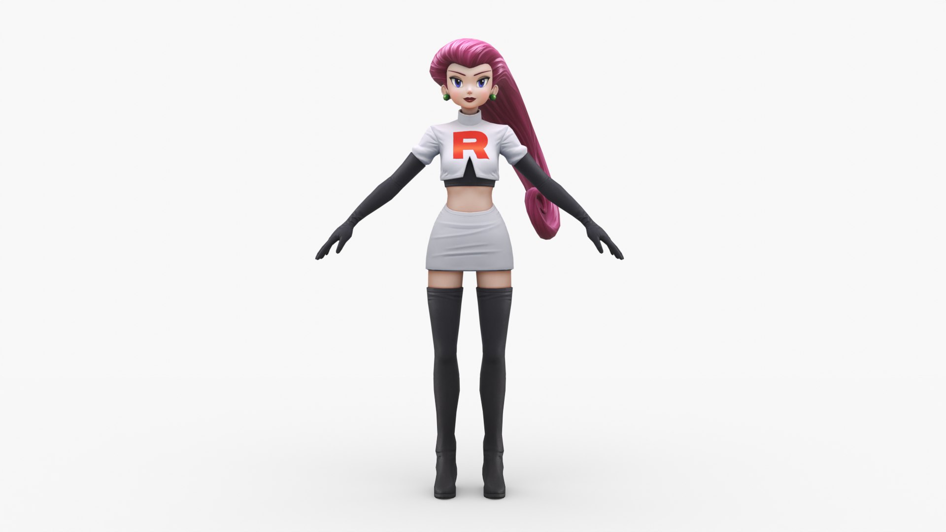 Jessie Team Rocket From Pokemon Model - TurboSquid 2315300