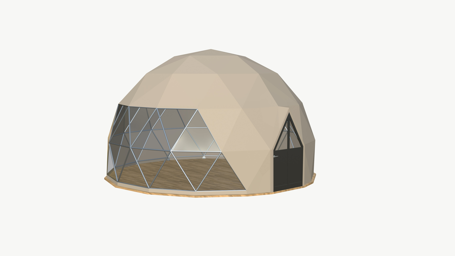 Geodesic Dome Structure 3D Model - TurboSquid 2117514