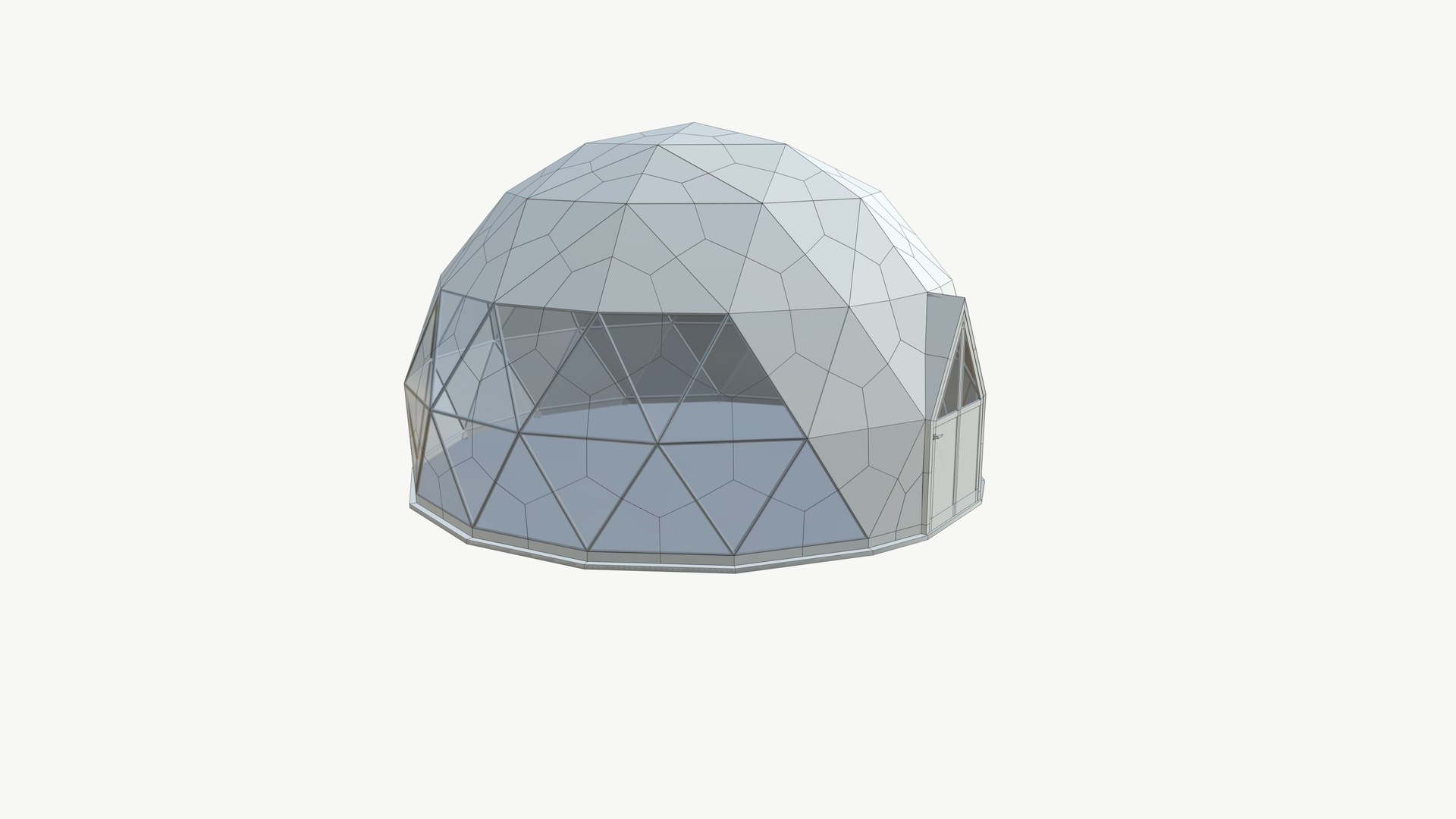 Geodesic Dome Structure 3D Model - TurboSquid 2117514
