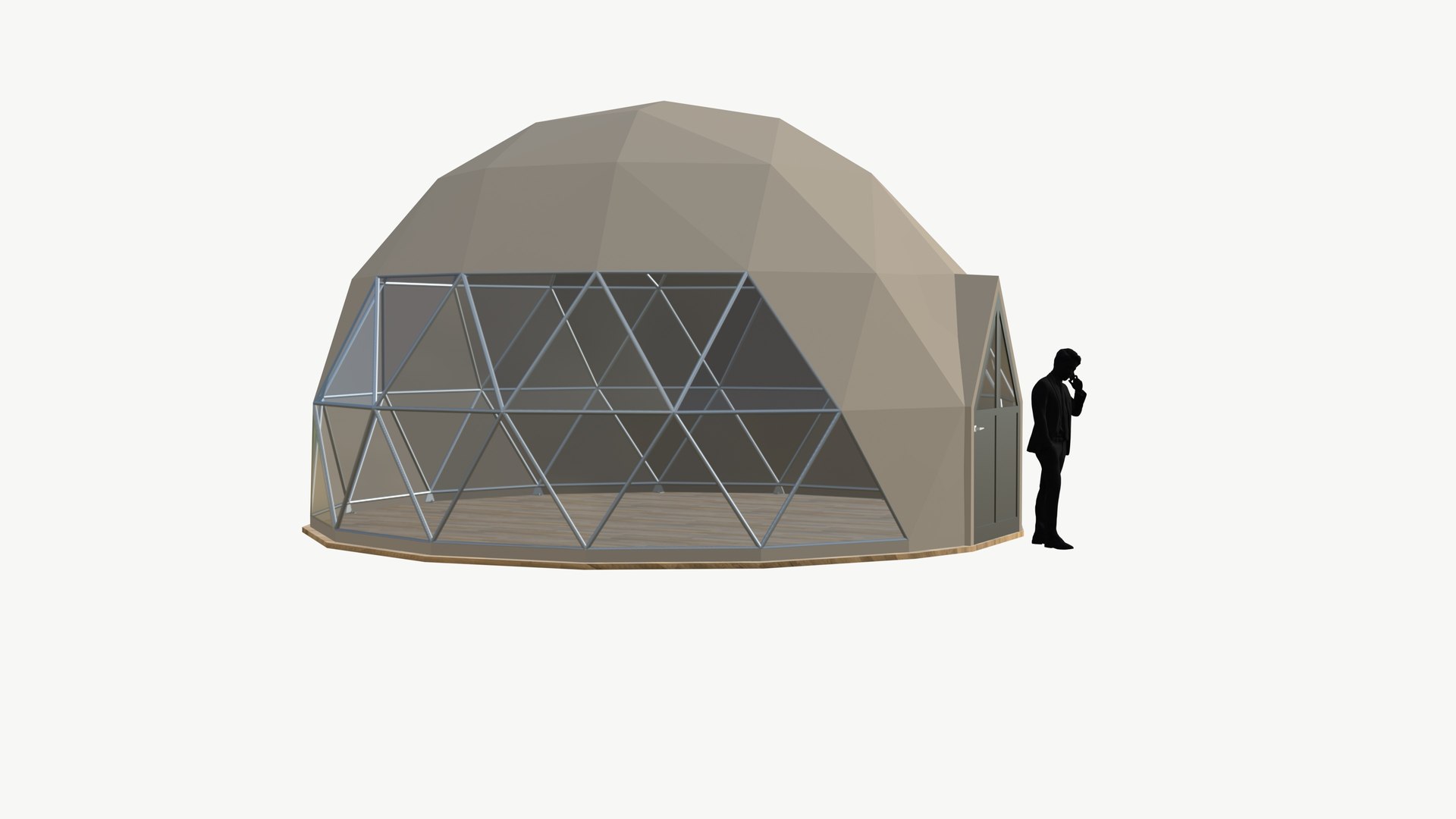 Geodesic Dome Structure 3D Model - TurboSquid 2117514