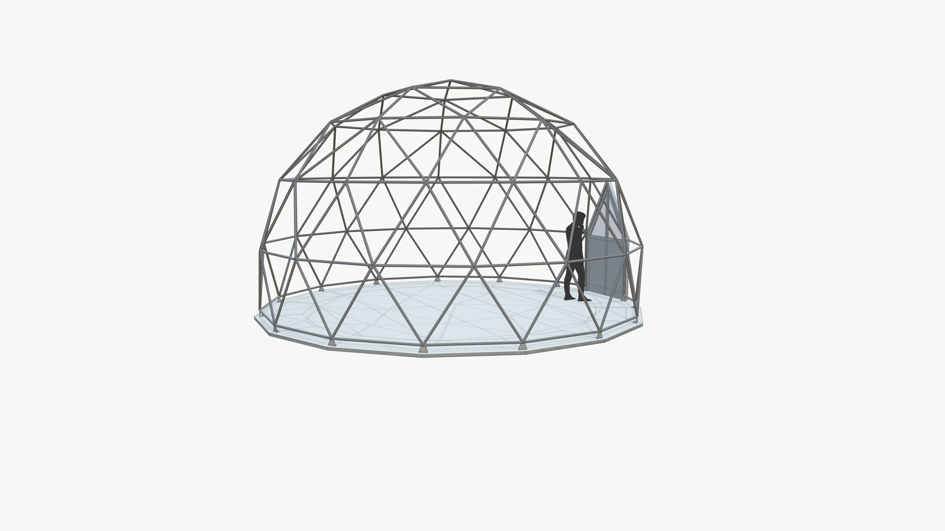 Geodesic Dome Structure 3D Model - TurboSquid 2117514