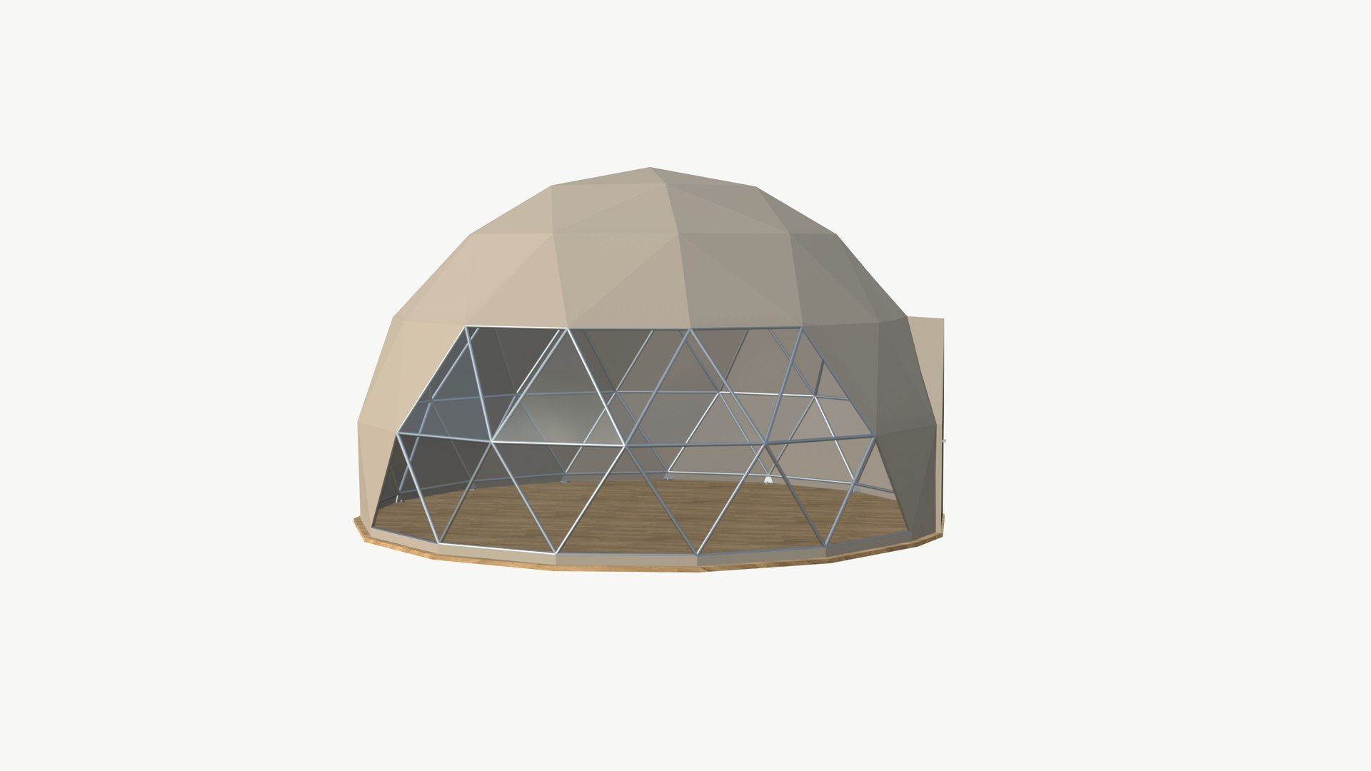Geodesic Dome Structure 3D Model - TurboSquid 2117514
