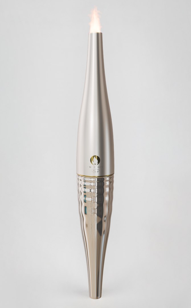 Olympics Spirit Torch Paris 2024 - Animated With Dynamic Fire 3D Model - TurboSquid 2390461
