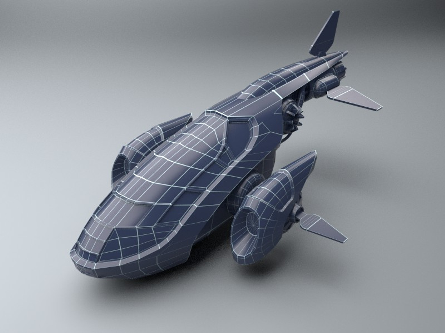 free sample fighter 3d model