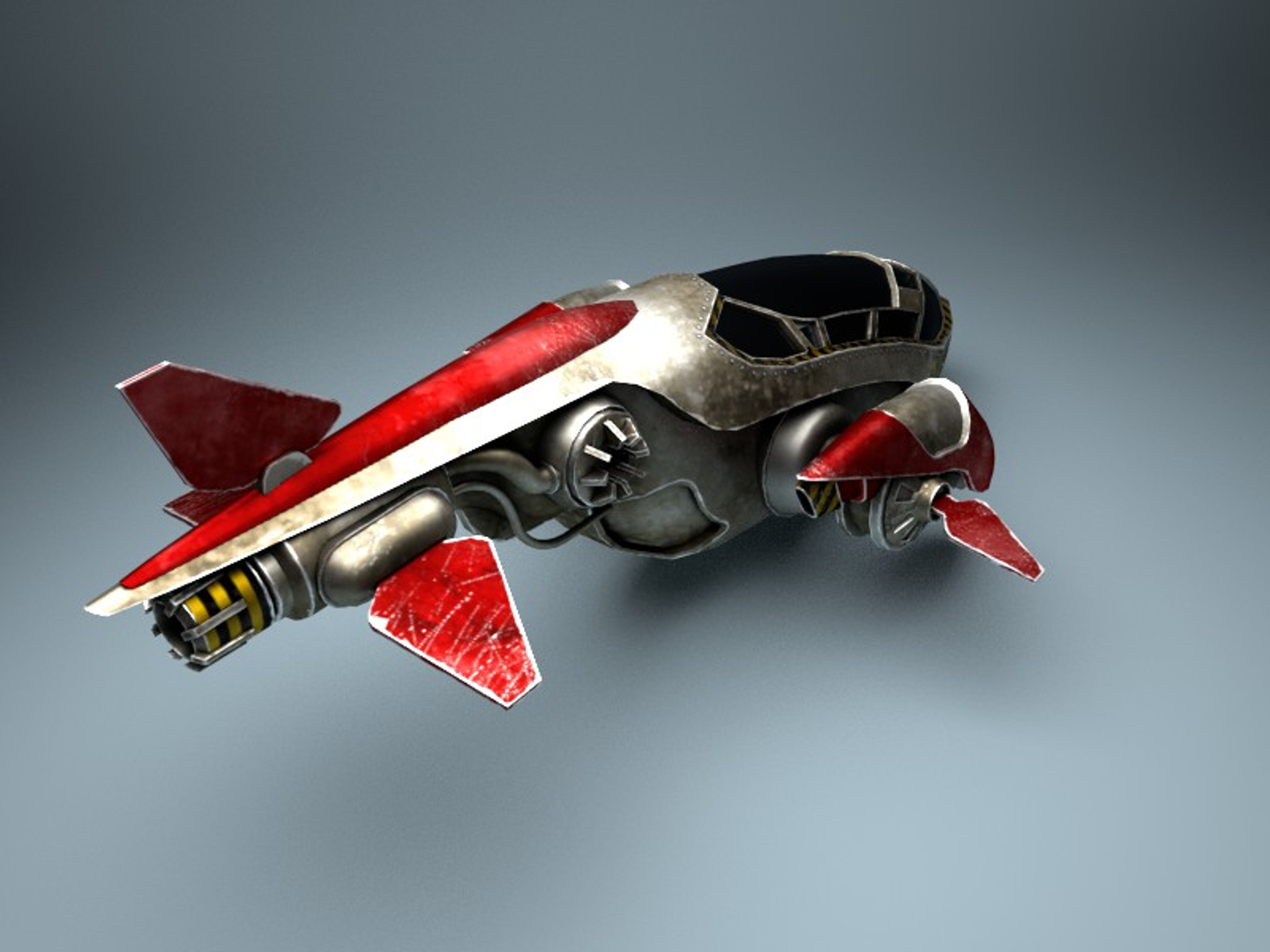 free sample fighter 3d model