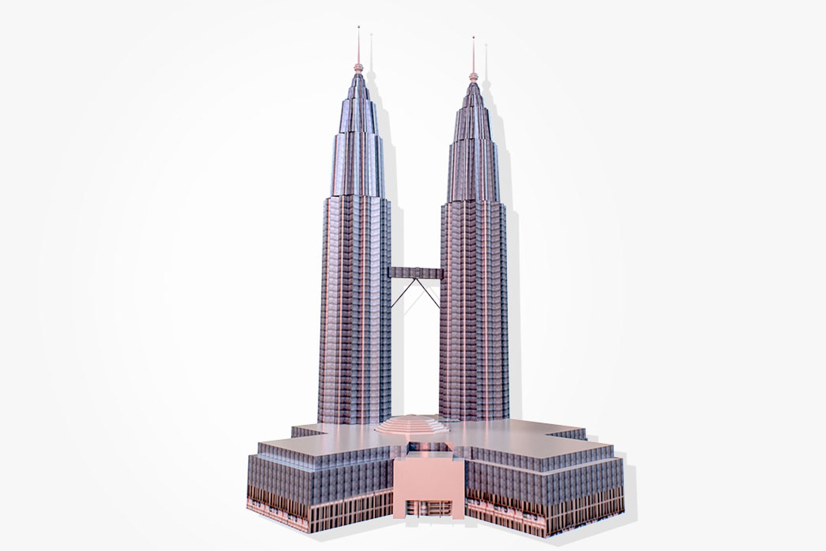 Petronas Twin Towers 3D Model - TurboSquid 2123875